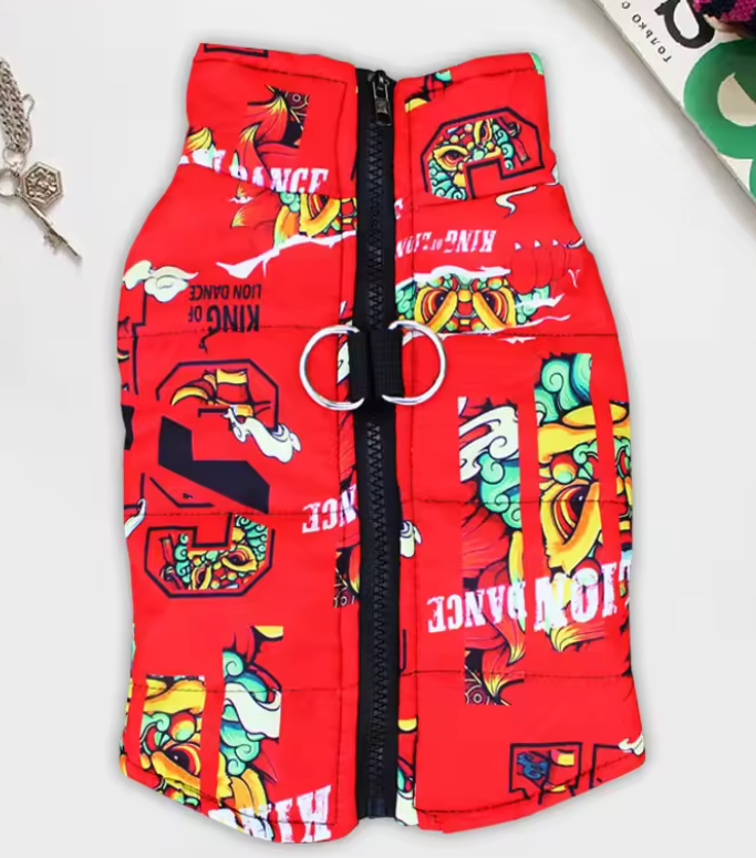 Graffiti Belgian Malinois Vest: Comfort & Warmth For Your Malinois